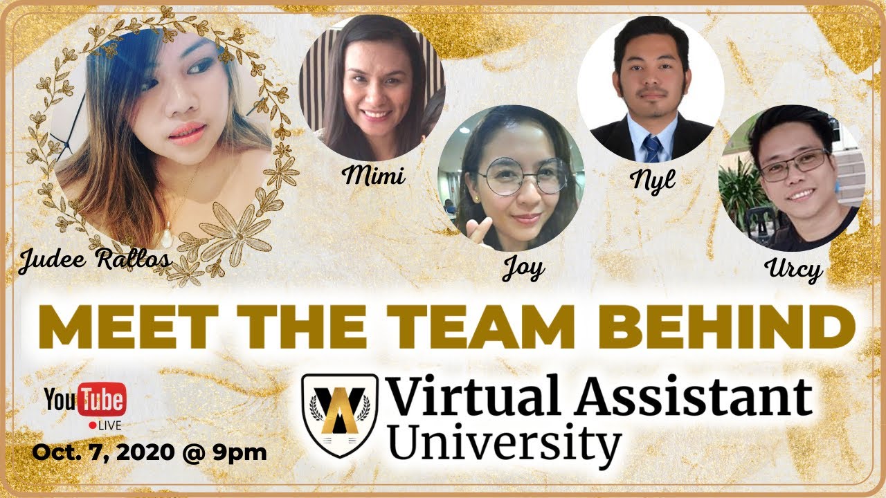 Virtual Assistant University Batch 5 - The Team Behind VAU - YouTube