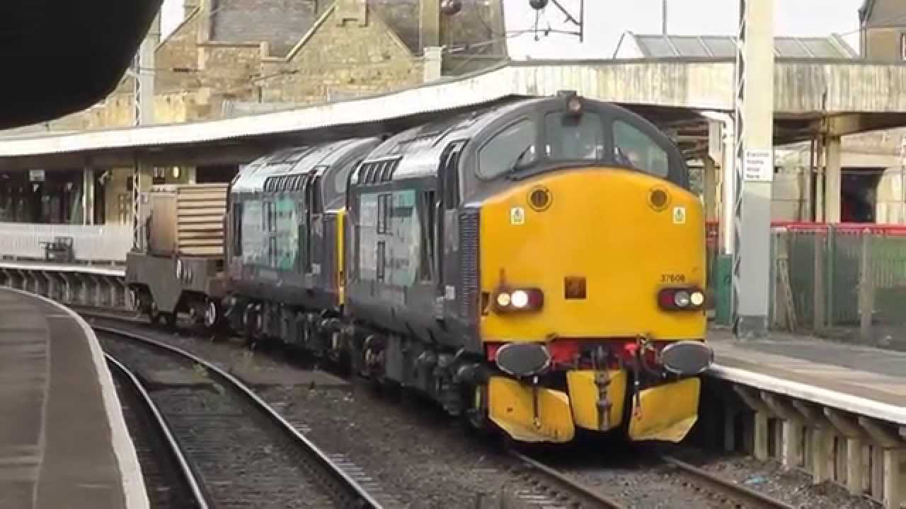37608/37610 6k73 Sellafield - Crewe flask train, 11th August 2014 ...