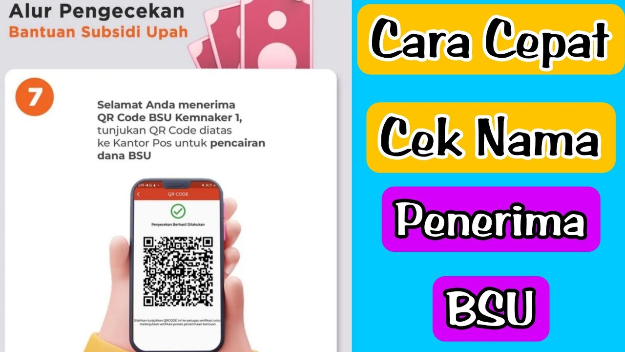 Cara Buat Barcode Nama Penerima BSU Tenaga kerja (Bantuan Subsidi Upah ...