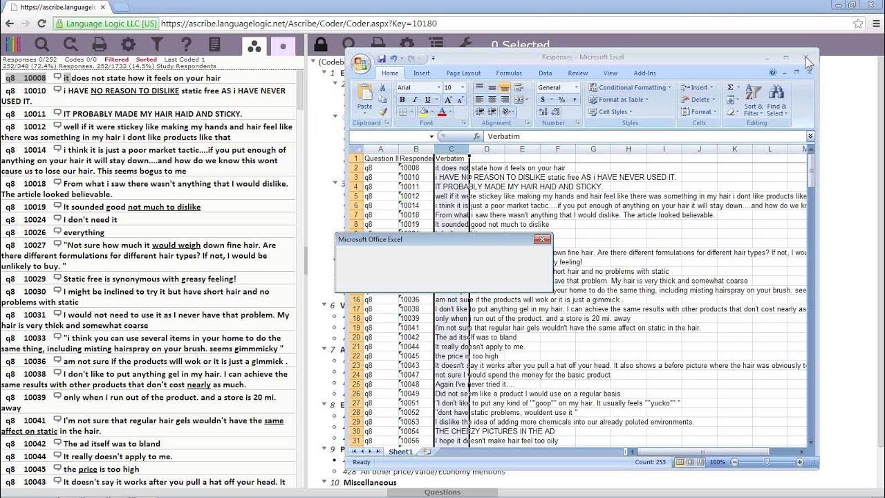 2014 03 13 09 09 Ascribe Coder Response Tool Bar - YouTube