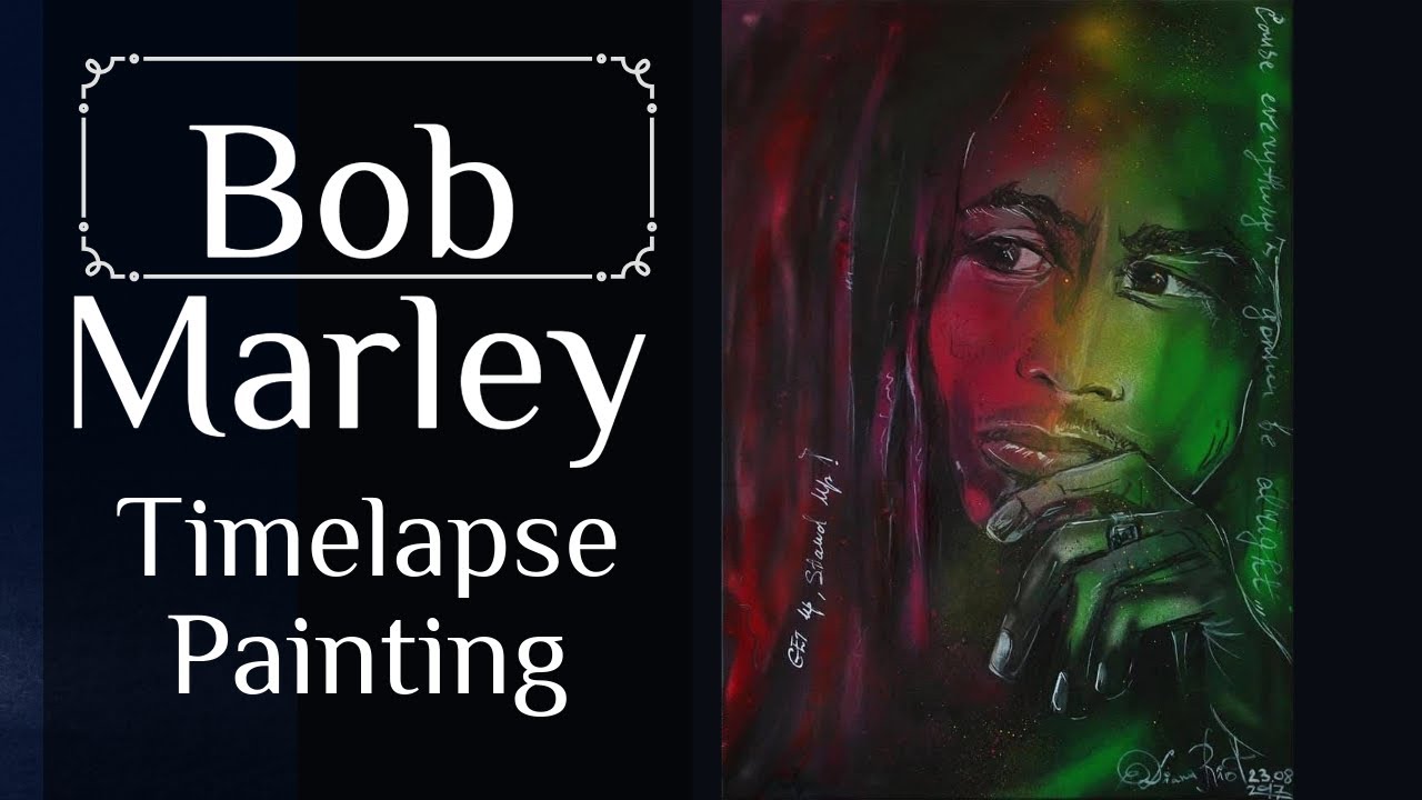 🎨🔥 Bob Marley Comes to Life! Epic Spray Paint & Marker Timelapse - YouTube