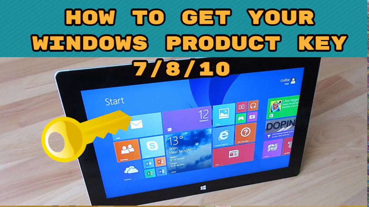 How to Easily Get Your Product Key for Windows 7/8/10 - YouTube
