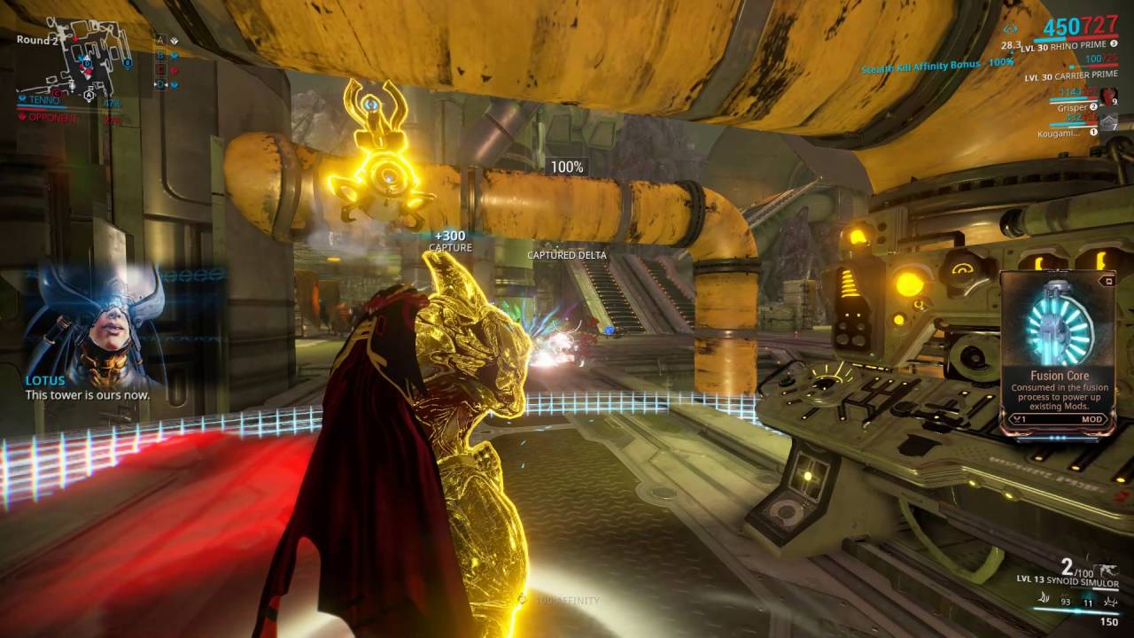 Warframe Synoid Simulor 0 to 30 in 4 Waves of 3 player Draco part 1 ...