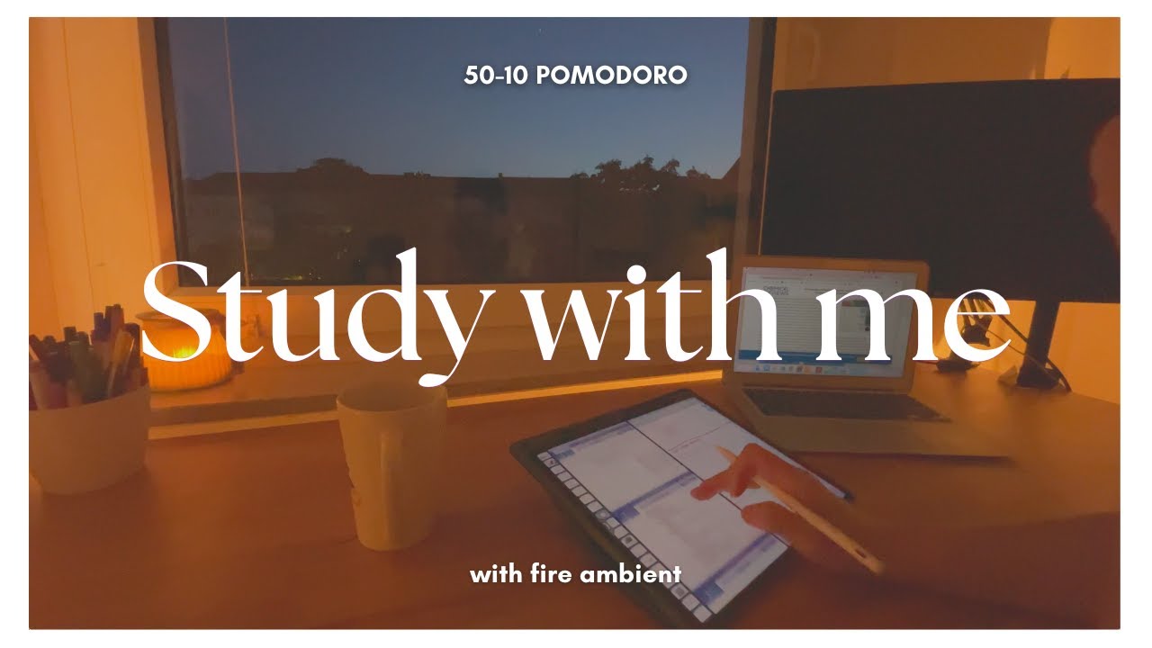 1-Hour STUDY WITH ME/4K Nature White Noise for Study/My Room at Night ...