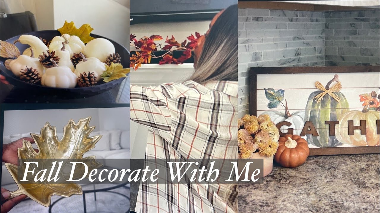 FALL DECORATE WITH ME 2023 | FALL DECOR | living room, kitchen - YouTube