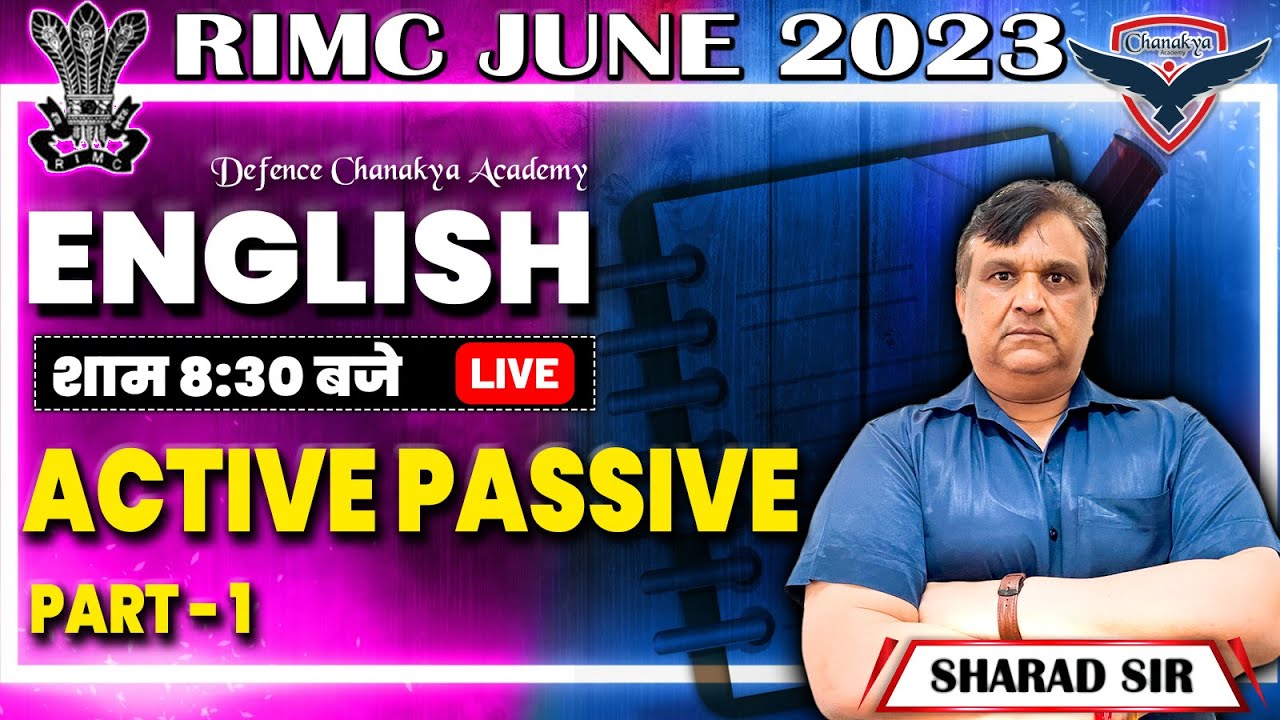 RIMC English Active & Passive | RIMC Coaching | RIMC Online Coaching ...