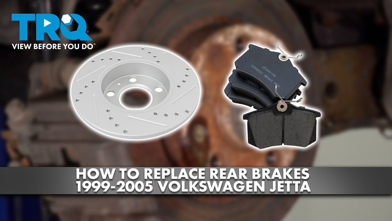 How to Replace Rear Brakes 1999-2005 Volkswagen Jetta - YouTube