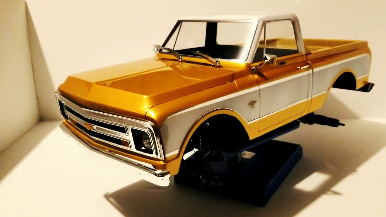 Axial c10 body custom painted - YouTube