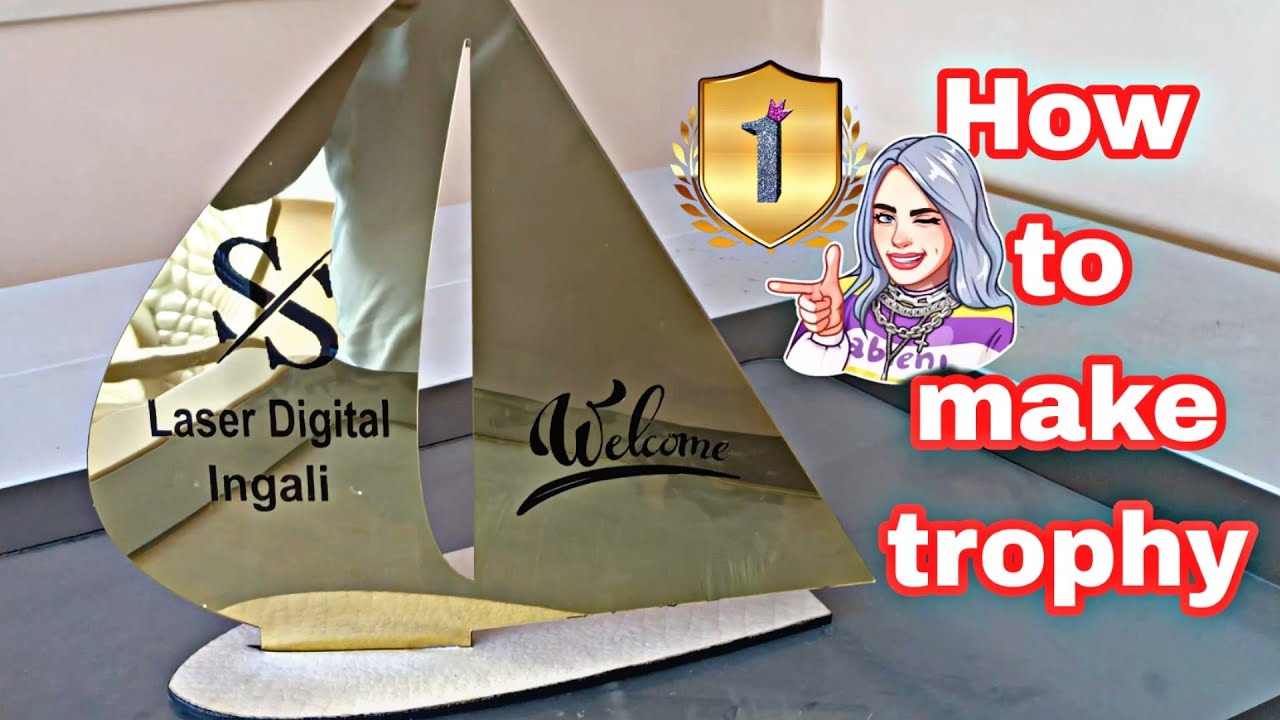 S S Laser Digital ingali new design trophy | how to make trophy 🏆 ...