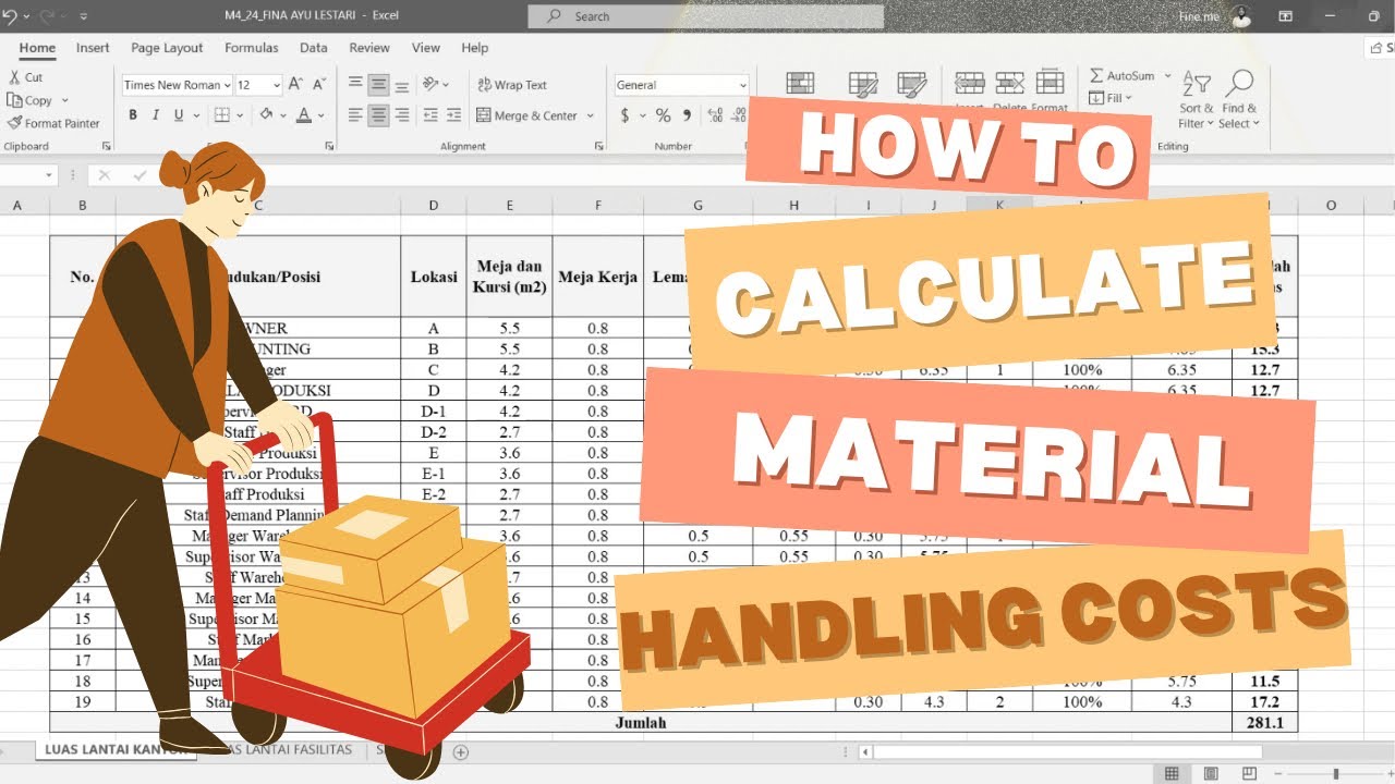 PRAKTIKUM PTLF MODUL 5 PERHITUNGAN ONGKOS MATERIAL HANDLING - YouTube