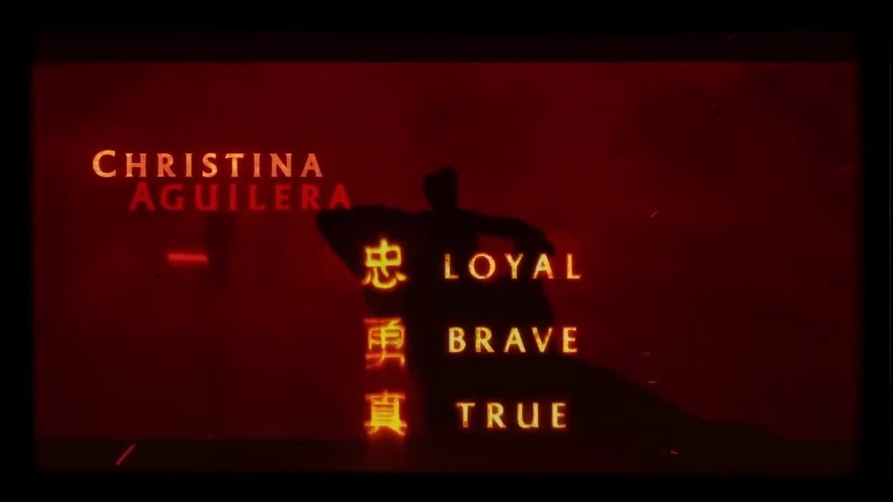 Christina Aguilera Loyal Brave and True from Mulan with lyrics (fan ...