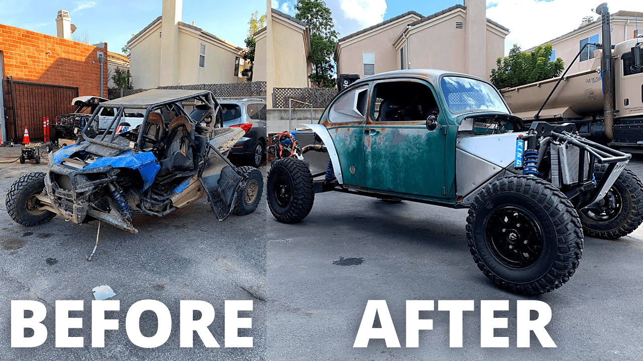 He Turned A TOTALED RZR 1000 Turbo Into A LONG TRAVEL BUGGY - YouTube