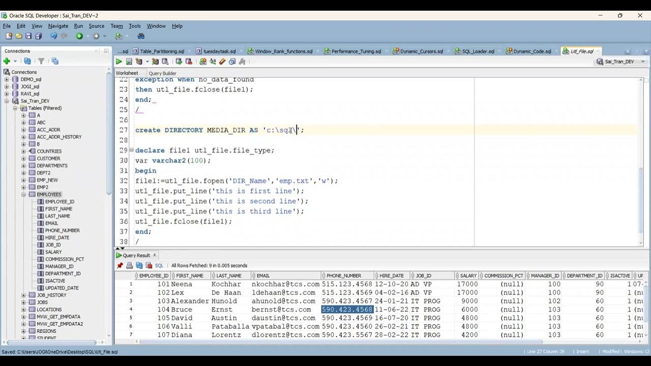 Utilities or Utl file with write option in Oracle with realtime ...
