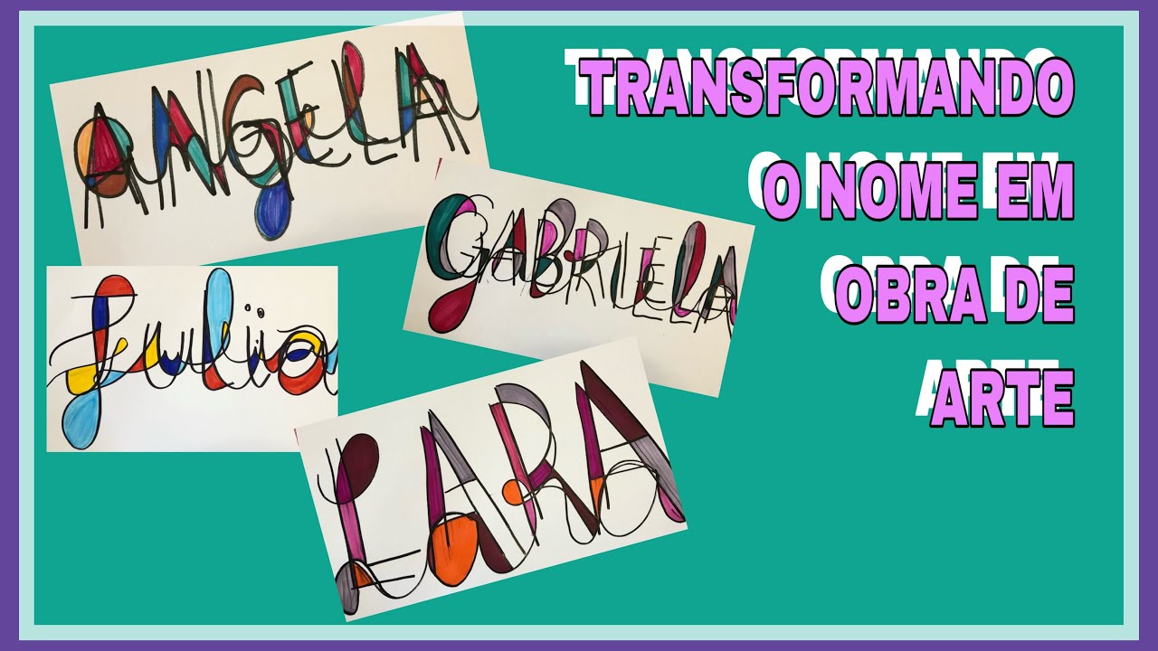 Obra de Arte com o nome - Atividade de Arte l Laís Lumena - YouTube