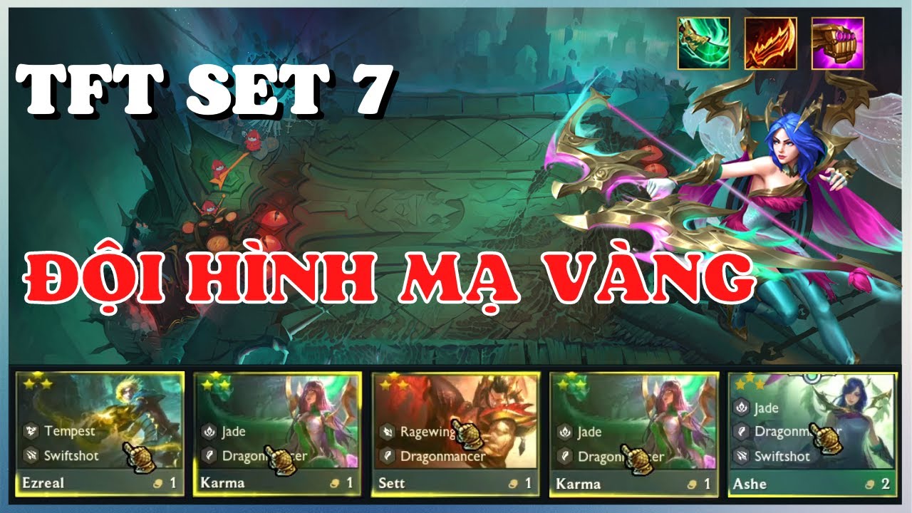 Ashe⭐⭐⭐siÊu MẠ VÀng 8 TƯỚng CỰc KỲ MÃn NhÃn Carry Đtcl MÙa 7 Tft Set