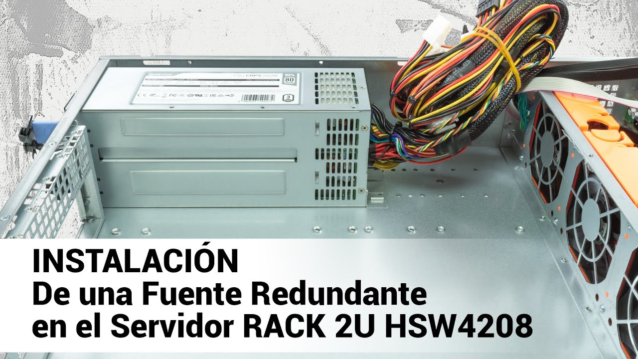 Cómo instalar una fuente de alimentación redundante en un servidor Rack ...