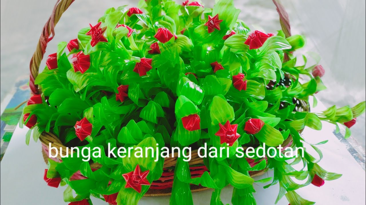 bunga dari sedotan | easy to make flower from straw - YouTube