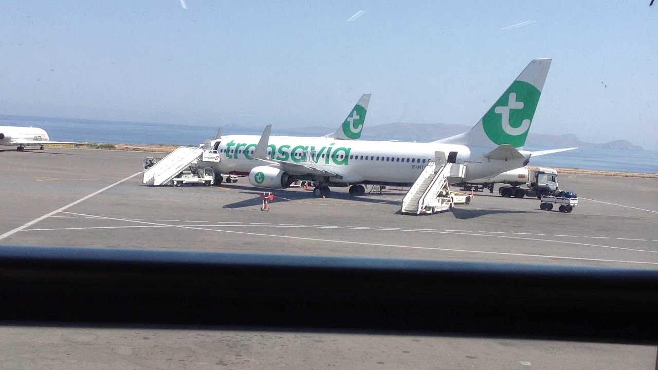 (MOST VIEWED VIDEO) Heraklion airport planespotting, Island of Crete ...