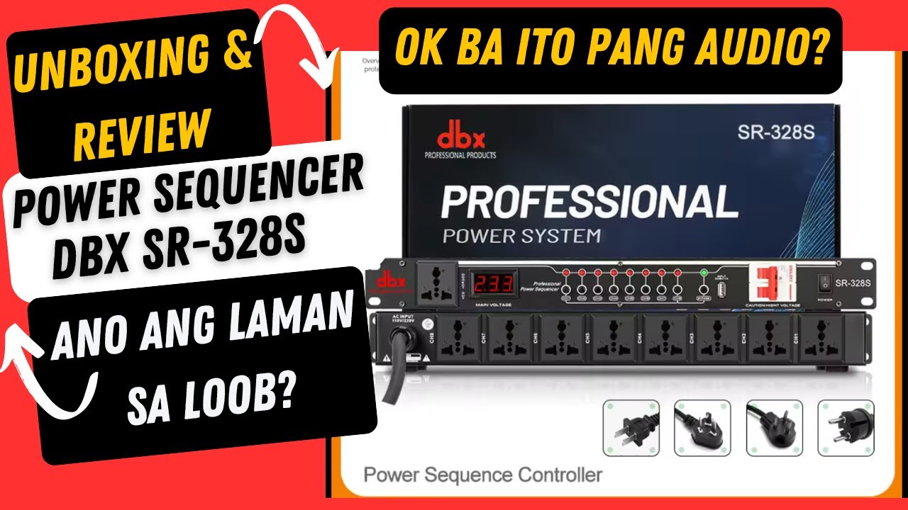 Power sequencer/controller para sa sound system na pambahay (DBX SR ...