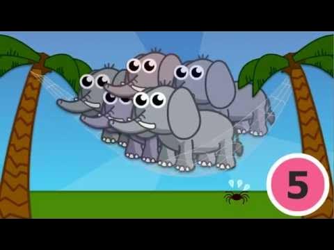 Un elefante se balanceaba sobre la tela de una araña con letra - YouTube