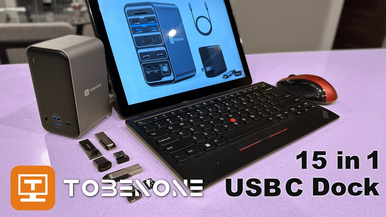 TOBENONE 15 in 1 USB C Dock - Testing and Review - YouTube