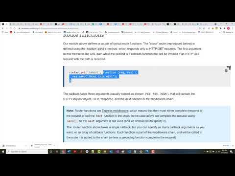 Express Web Framework (Node.js-JavaScript) - Part07.1 - YouTube