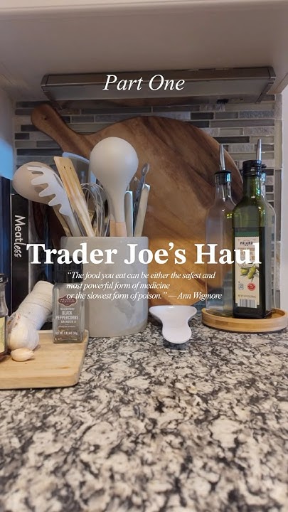 Semi-Healthy Trader Joe’s Essentials Pt. 1 #traderjoes #groceryshopping #foodie - YouTube
