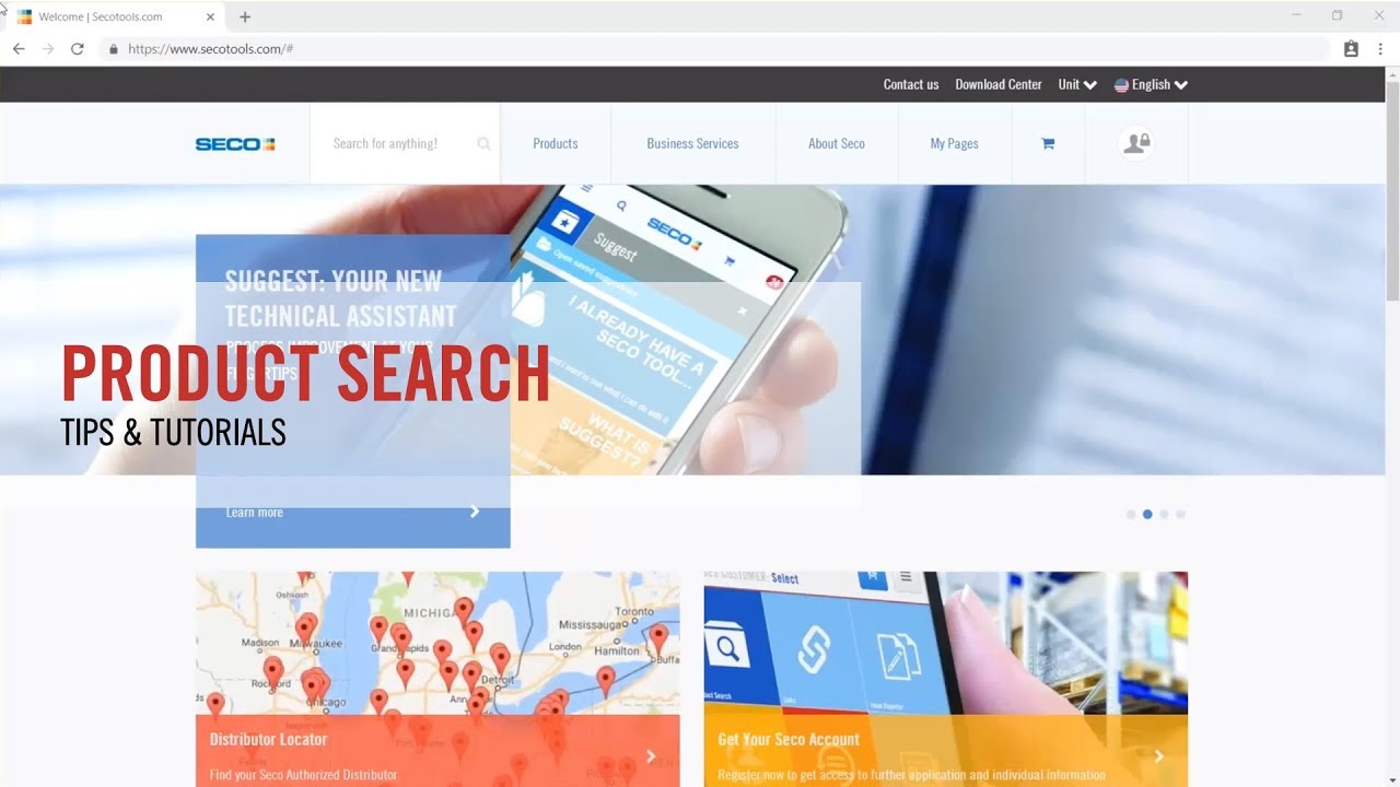 Product Search & Features - Secotools com Tips & Tutorials | Seco Tools ...