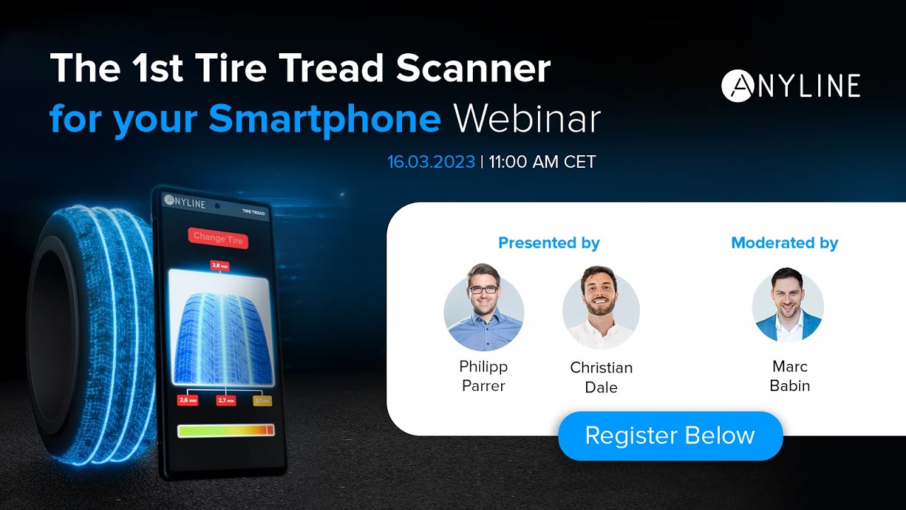 The Worlds First Tire Tread Scanner from your Smartphone / Anyline ...