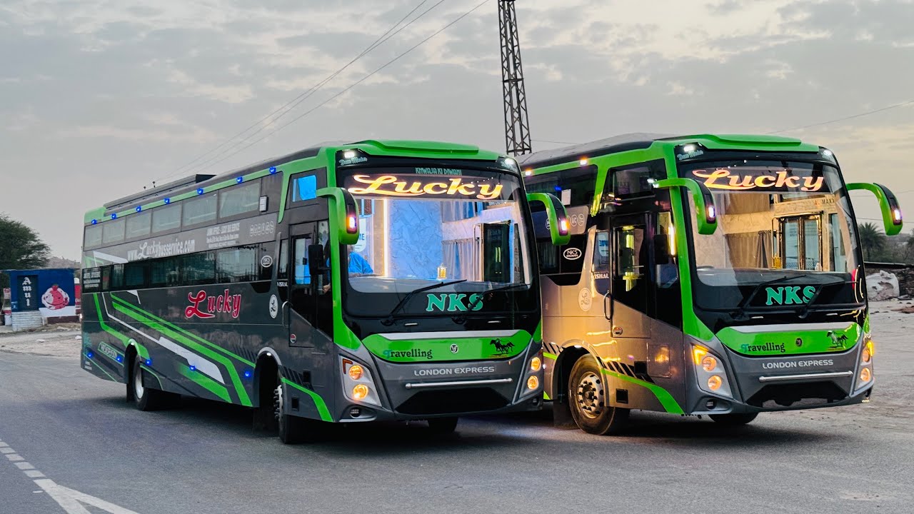 Eicher 13.5 meter super luxury 2x2 sleeper buses..lucky bus service ...