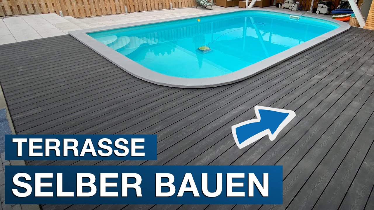Terrasse selber bauen mit WPC Dielen | Der Wandprofi 2020 - YouTube
