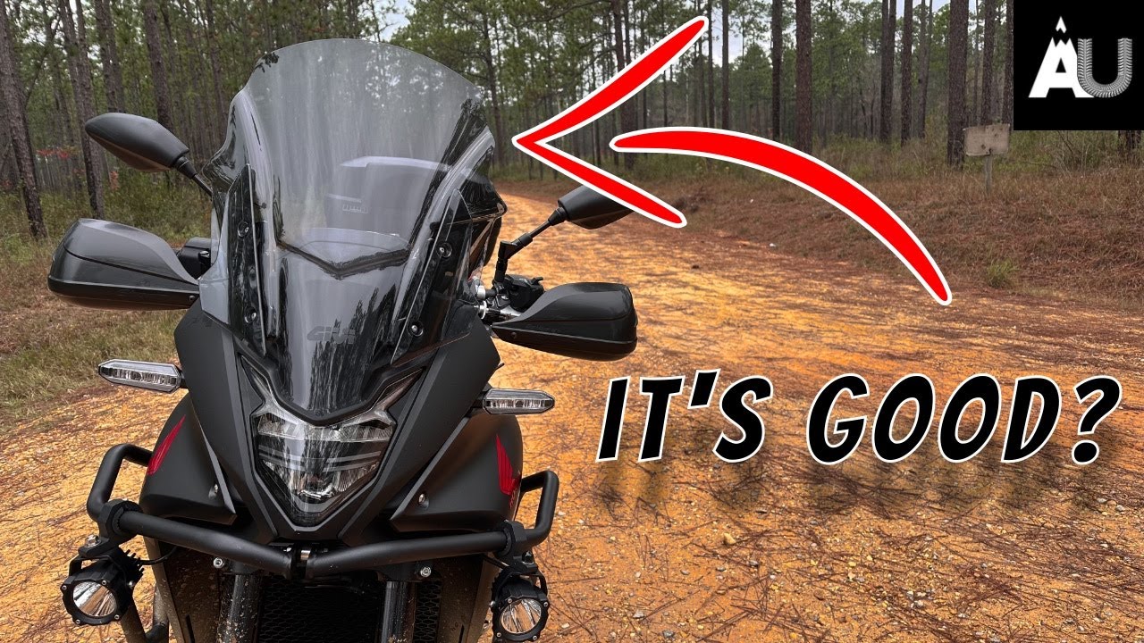 Givi Windshield for the Honda Transalp, IT'S GOOD! - YouTube