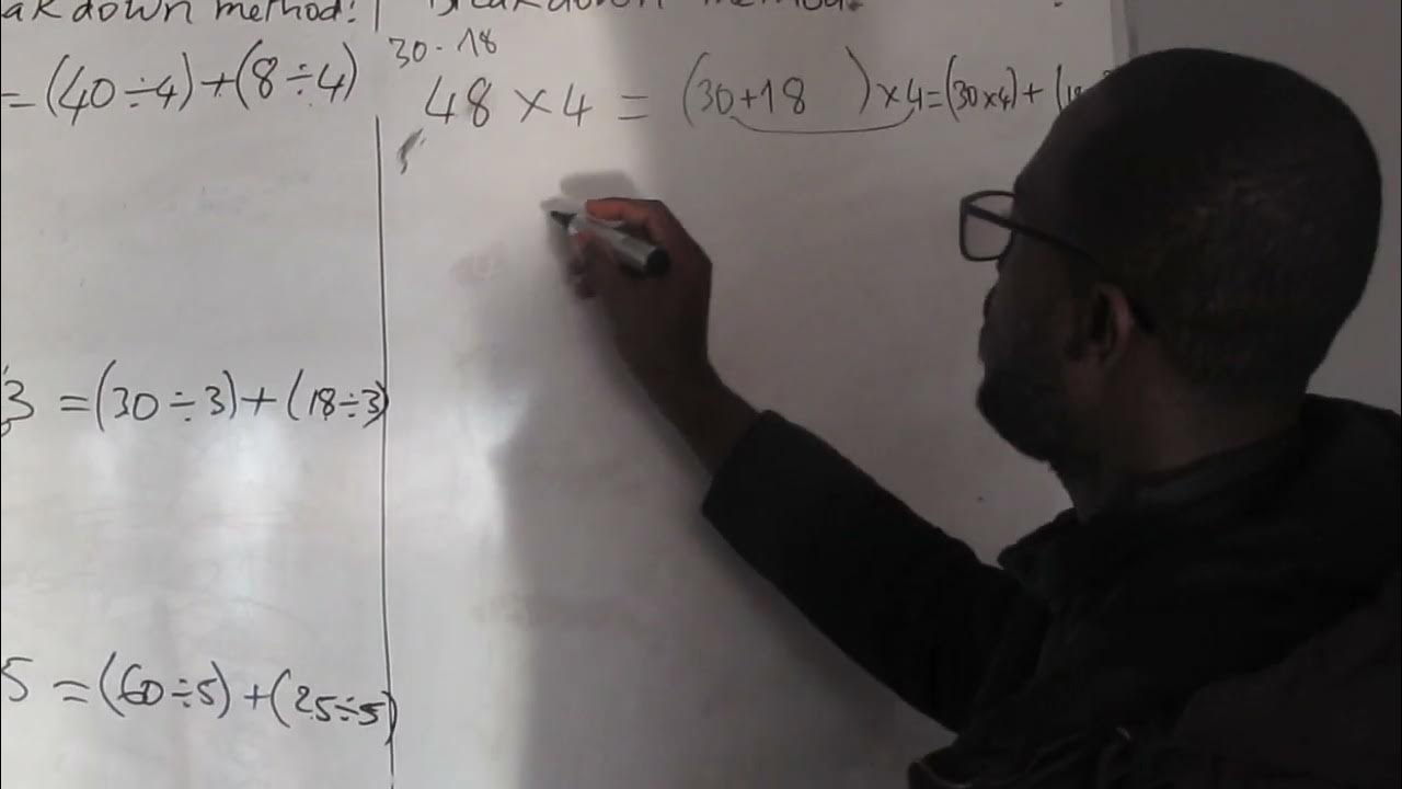 3rd Grade Maths Lessons: How to divide and Multiply using Breakdown ...