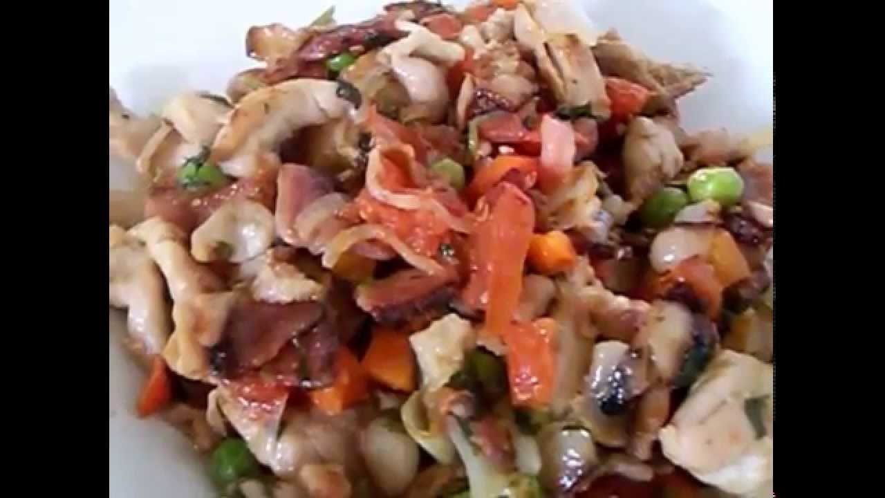 Pollo con Tocino y Verduras, Fácil y Delicioso - YouTube