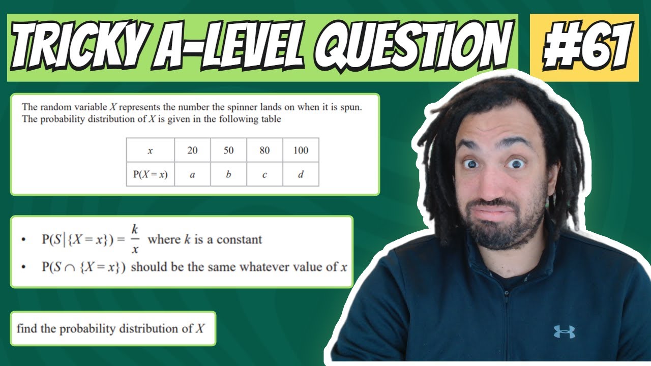 The HARDEST Edexcel Stats Question | Tricky A-Level Maths Question #61 ...
