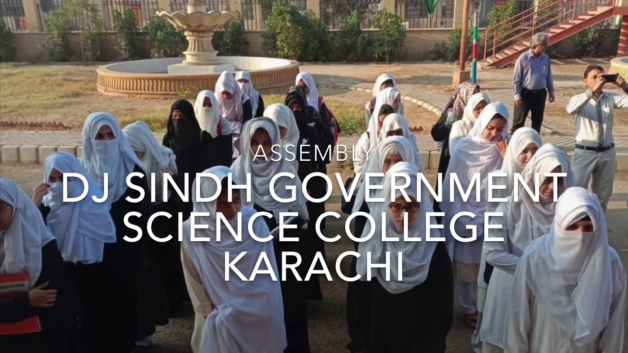 Morning Assembly today 15-2-2020 at Dj Sindh Government Science college ...