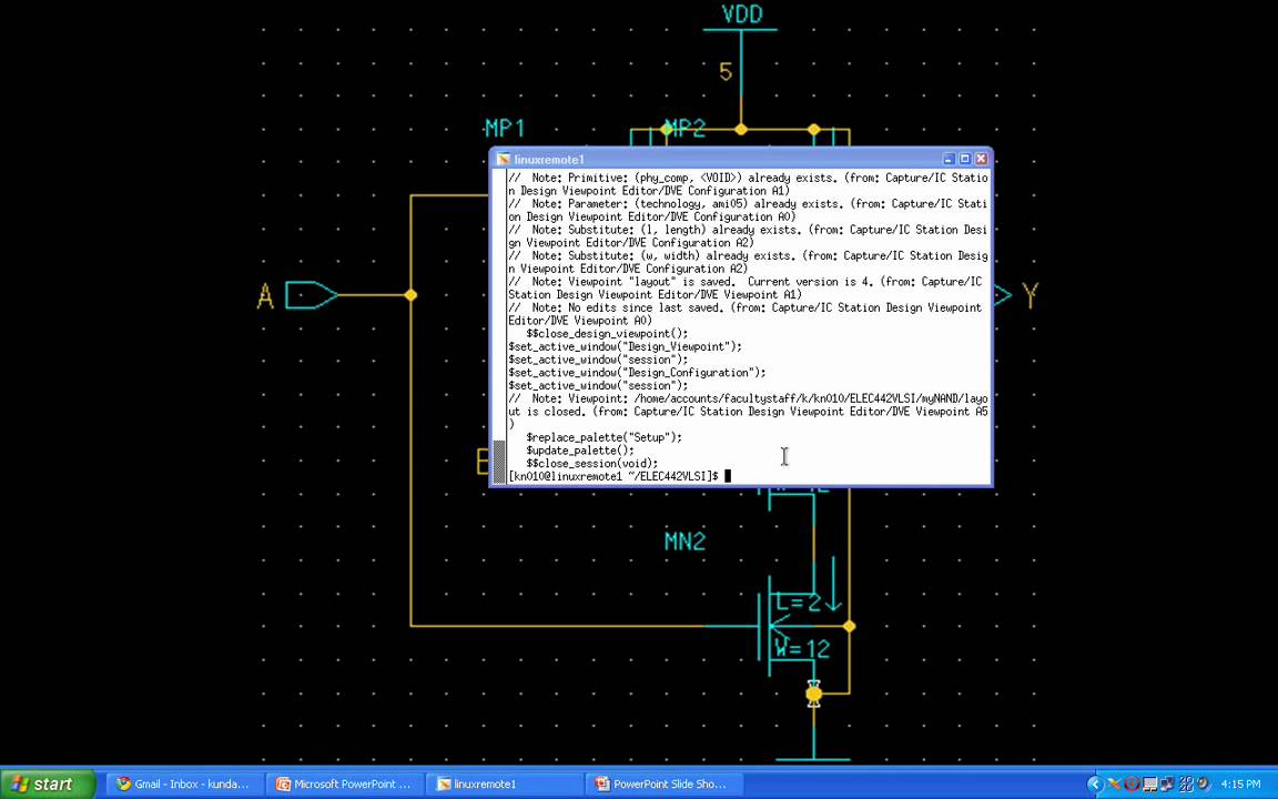 VLSI Tutorial 4: Schematic driven layout of a NAND2 gate using Mentor Graphics ICStation - YouTube