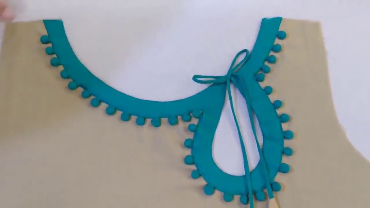 My Art! Stylish Neck Design (Boat Neck) Cutting And Stitching - YouTube