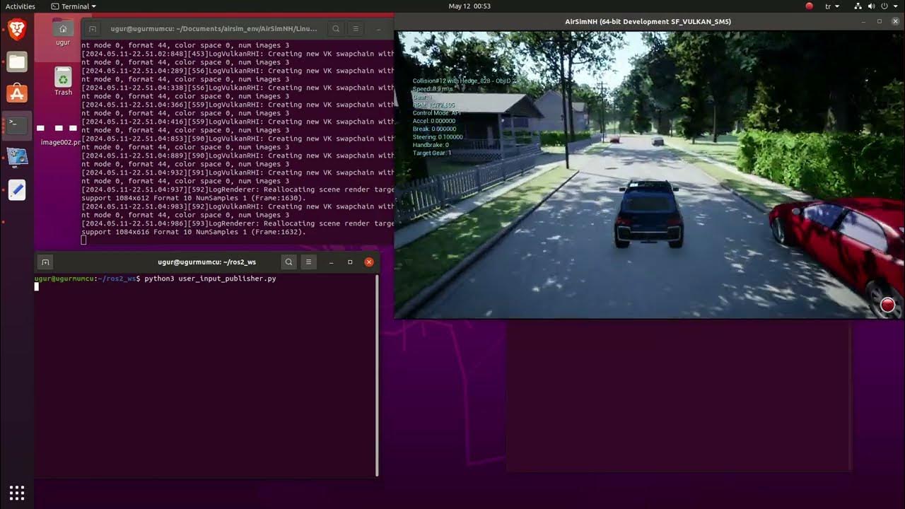Controlling Vehicles With Ros1 Bridge And Ros2 On Ubuntu 20 04 Airsim