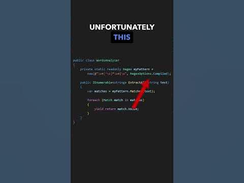 .NET RegEx Source Generator - YouTube