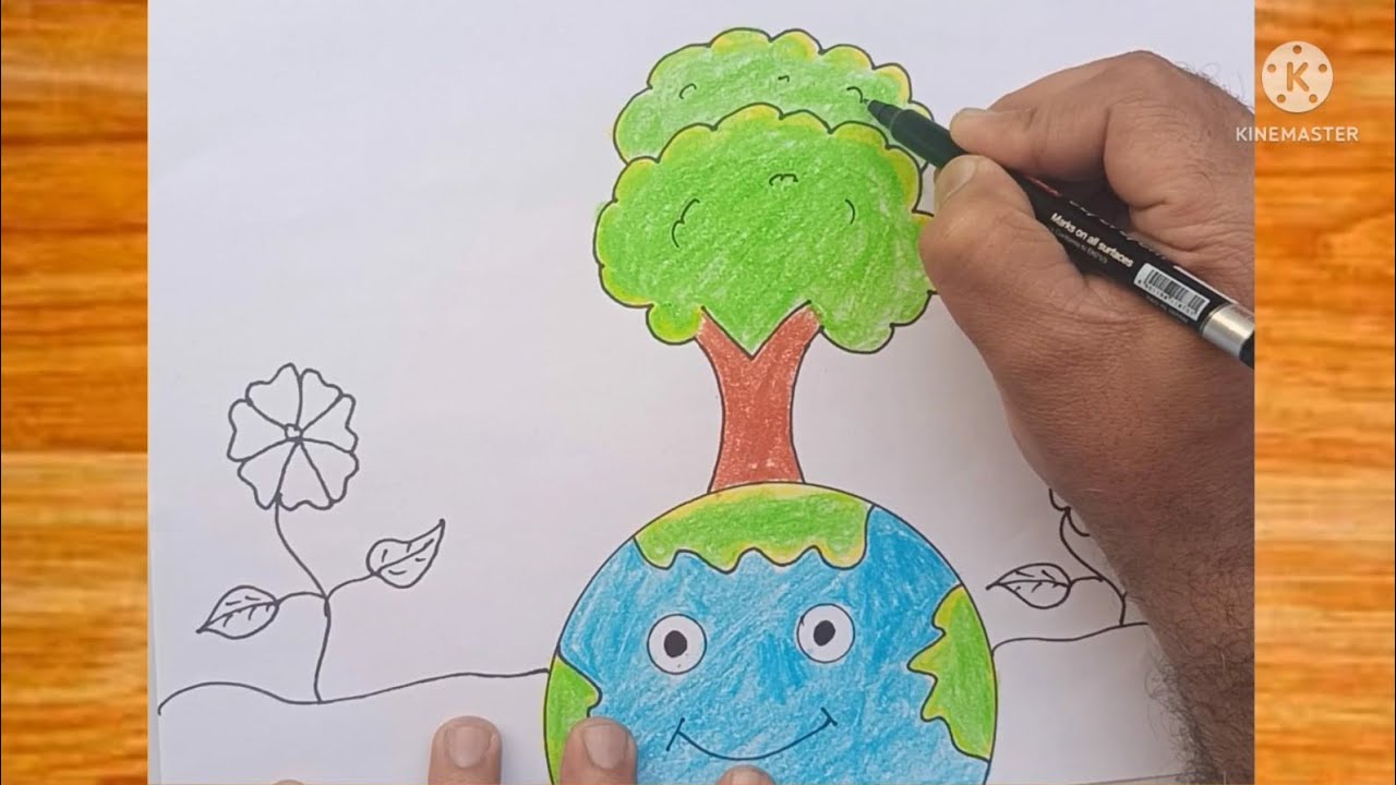 Environment Day Drawing | World Environment Drawing | World Environment ...