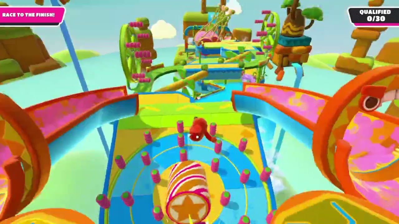 Fall Guys: 3rd row spawn Treetop Tumble 30.35 sec speedrun! - YouTube