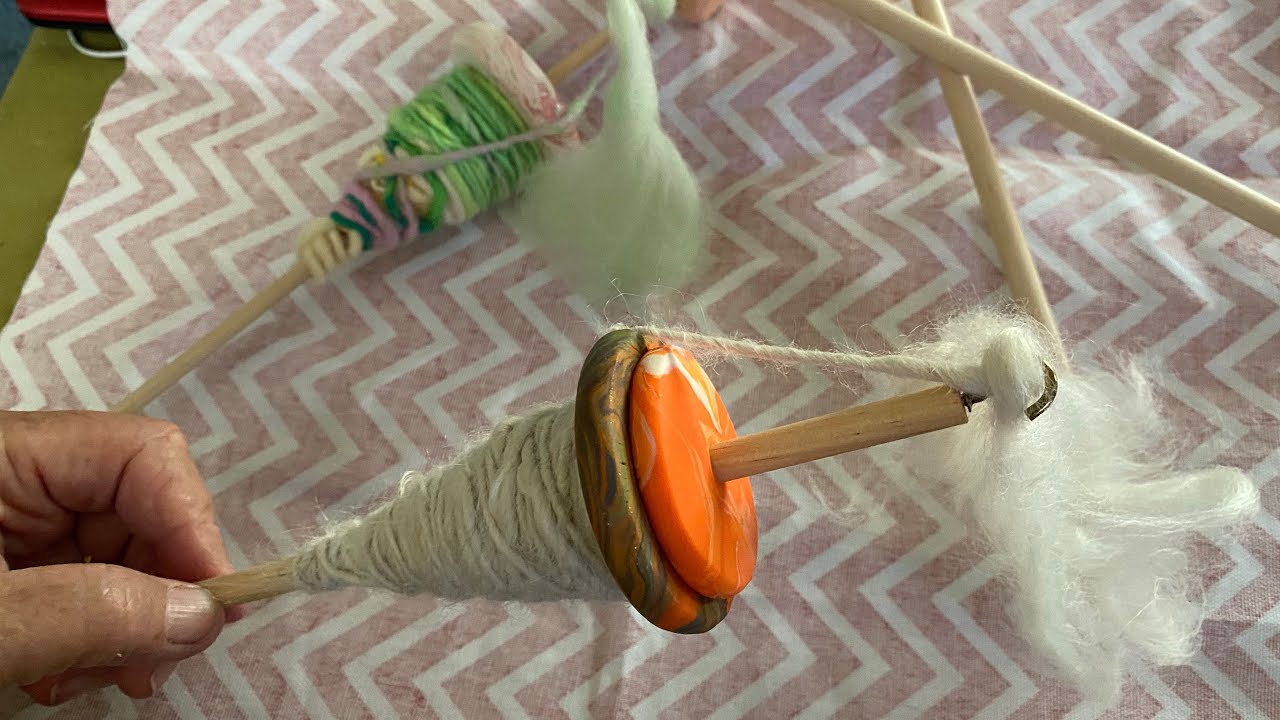 DIY How to Make a Yarn Spindle #howtomake #dropspindle - YouTube