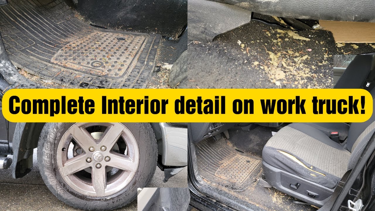 Complete work truck detailing! Full car detailing transformation! Full ...