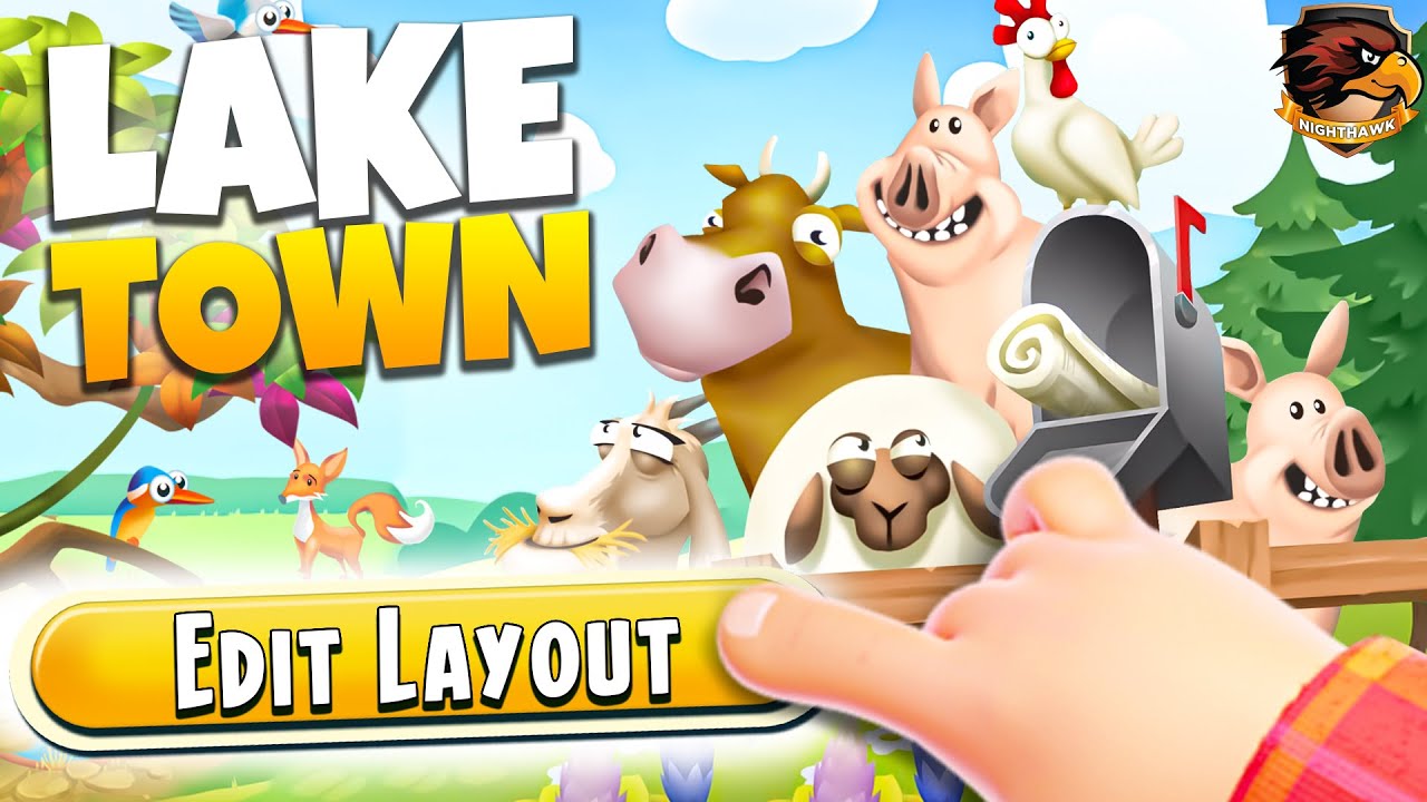 Hay Day - Edit mode Lake Town - YouTube