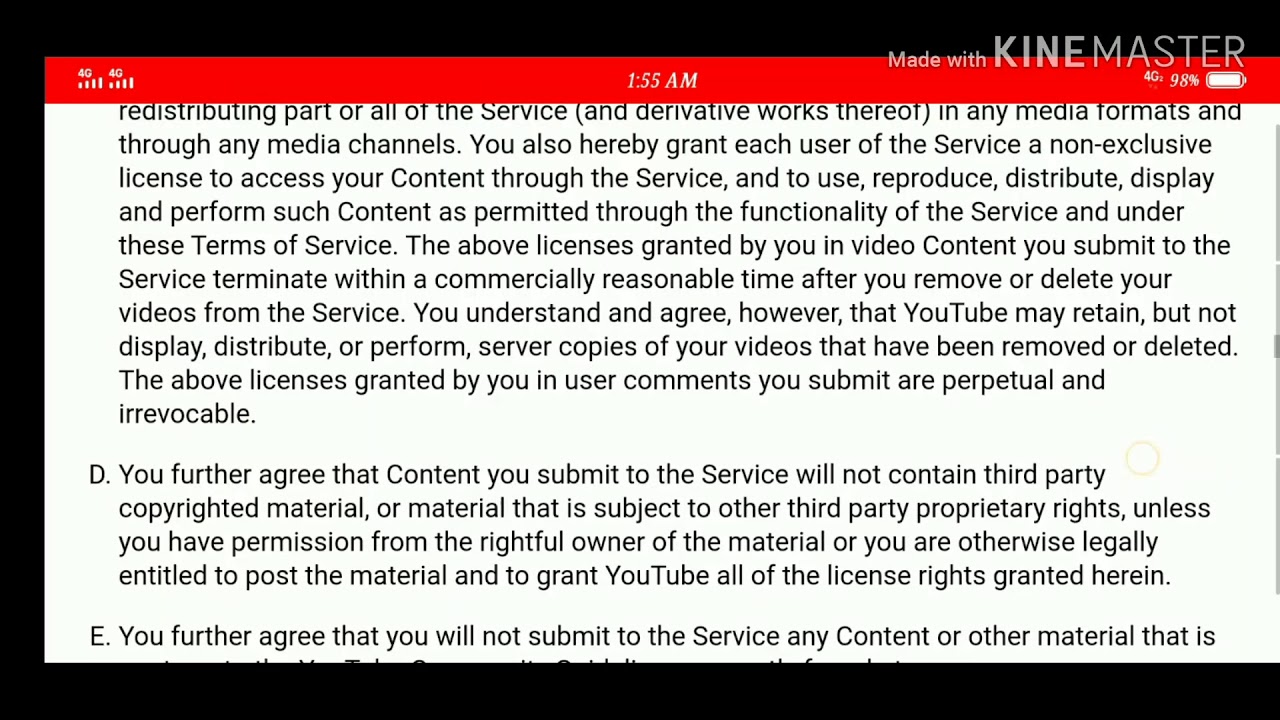 Youtube New Terms of Service Updated on Dec. 10, 2019 - YouTube
