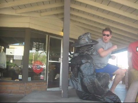 Statue Surprise! Incredible reactions!! March 2016 - YouTube