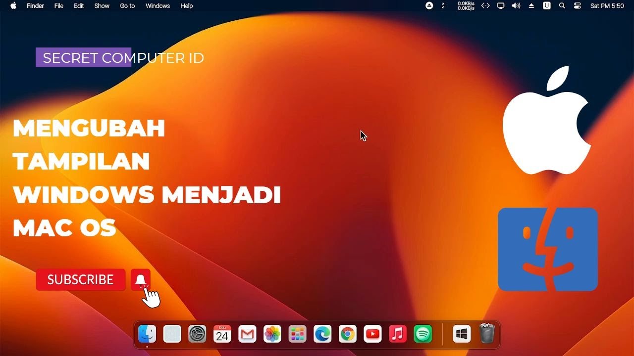 Merubah Tampilan Windows Seperti Mac OS - YouTube