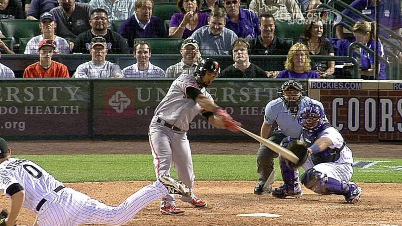 SF@COL: Pagan singles home two runs in the sixth - YouTube