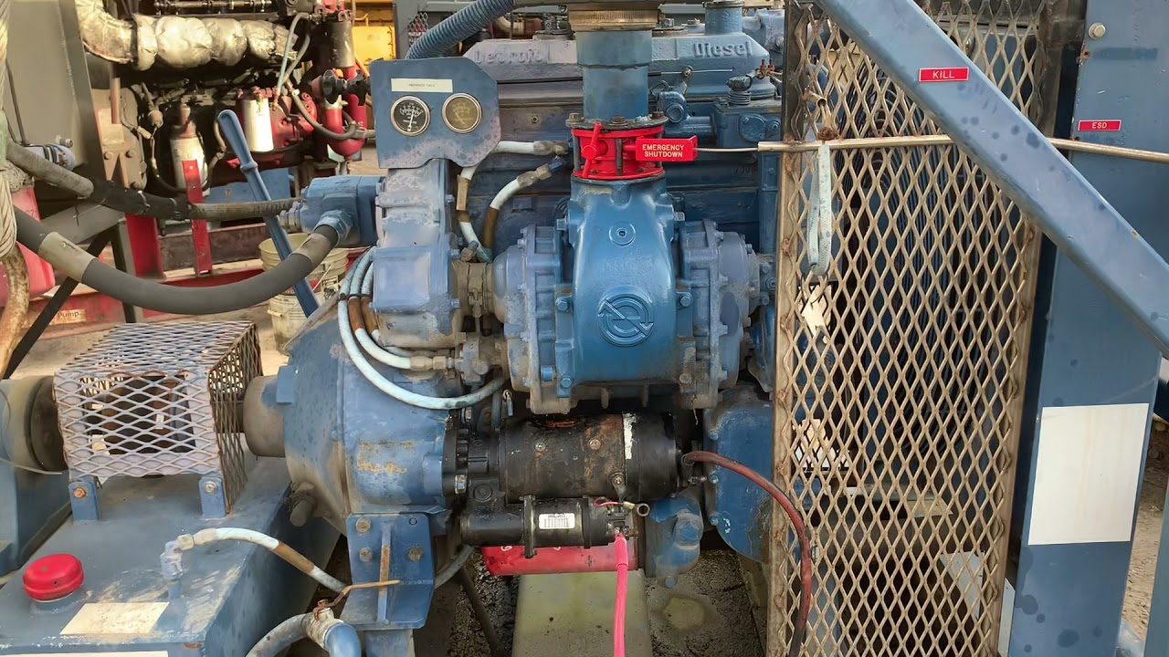 100HP Detroit 371 Diesel engine ID# 102546 - YouTube